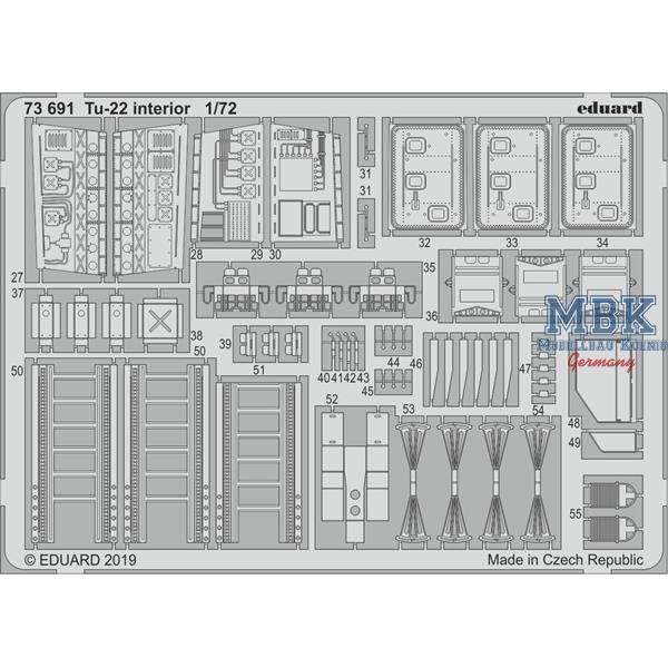 Tupolev Tu-22 interior 1/72