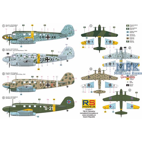 Caudron C-445 Goeland "Luftwaffe and Slovakia"