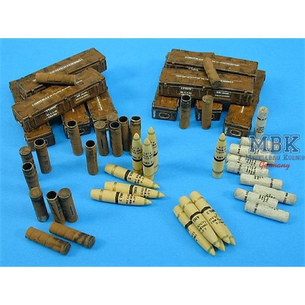 BRITISH 5.5" GUN Ammunition set