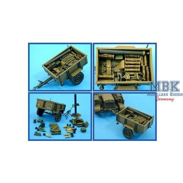 4.2" Mortar + 10 cwt Trailer & Ammunition *D*