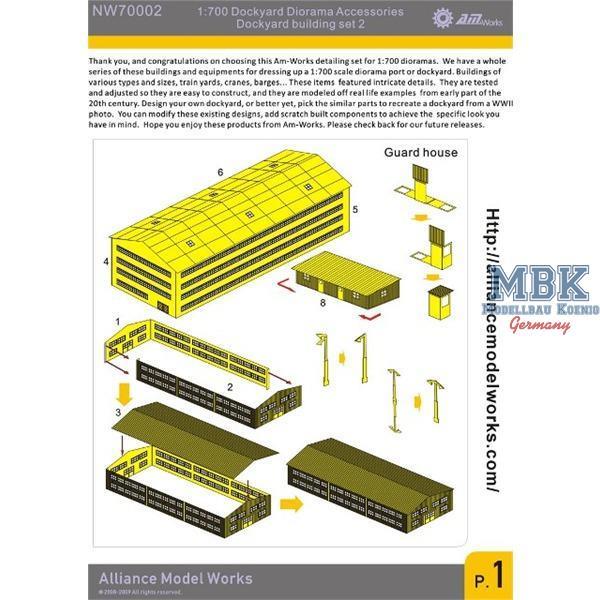 Dockyard Diorama Accessories - Dockyard building set 2