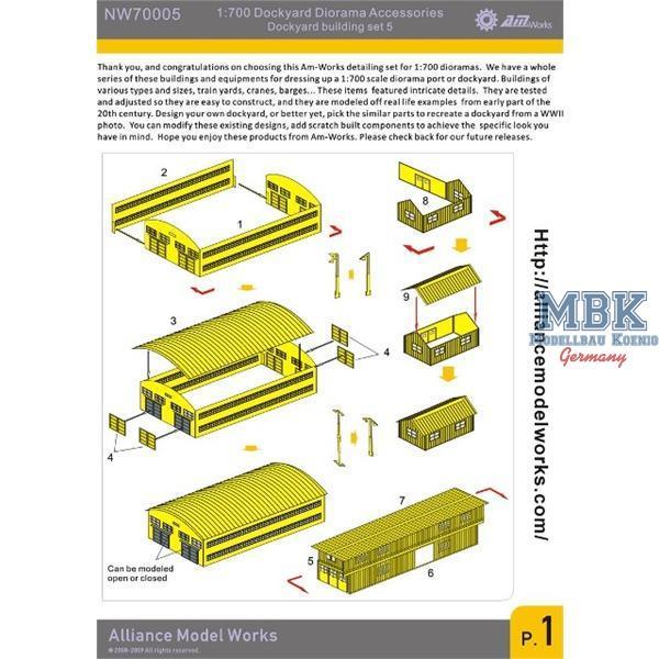 Dockyard Diorama Accessories - Dockyard building set 5