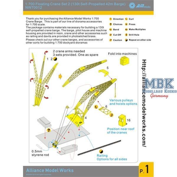 Floating Crane Set 2 100t 42n Self-Propelled
