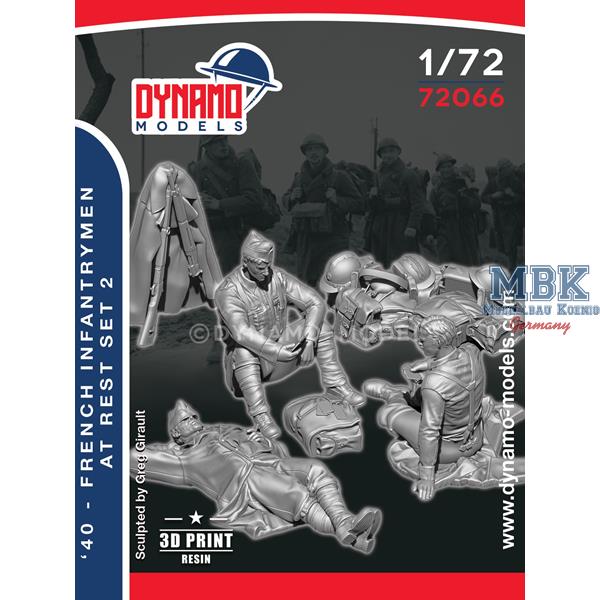 1940 French Infantrymen at Rest Set 2