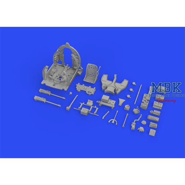 Mitsubishi A6M3 Zero cockpit 3D PRINTED 1/48