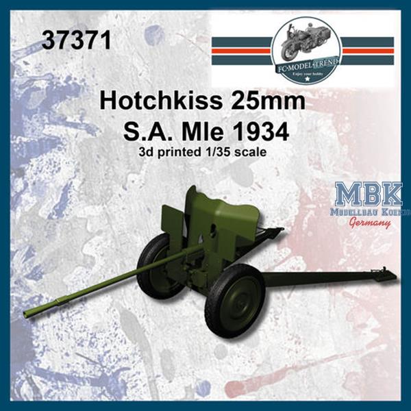 Hotchkiss 25mm anti tank gun SA 34 (1:35)
