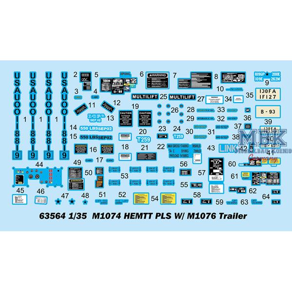 M1074 HEMTT PLS w/M1076 Trailer