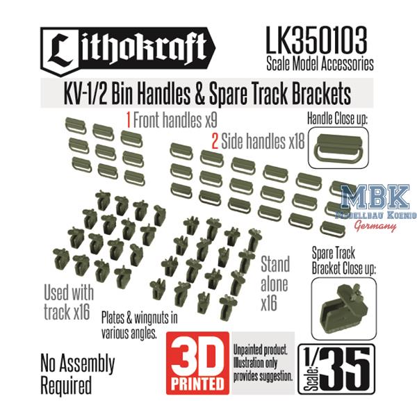 KV-1/2 Bin Handles & Spare Track Brackets