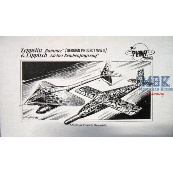 Zeppelin "Rammer" & Lippisch "Gleiter"