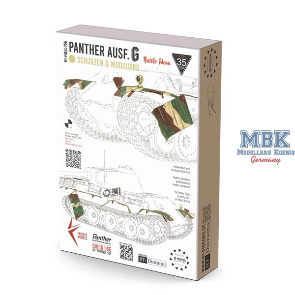 Panther Ausf. G Schürzen - Battle Worn