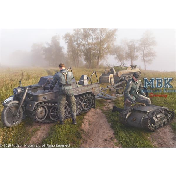 SdKfz 2 Kettenkrad with Trailer If.8 & Goliath