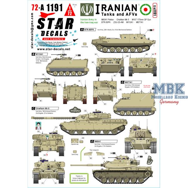 Iranian Tanks and AFVs # 1 - Iraq-Iran War 1980s