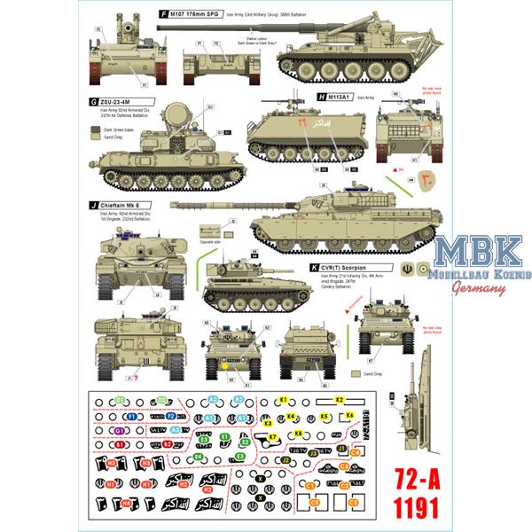 Iranian Tanks and AFVs # 1 - Iraq-Iran War 1980s
